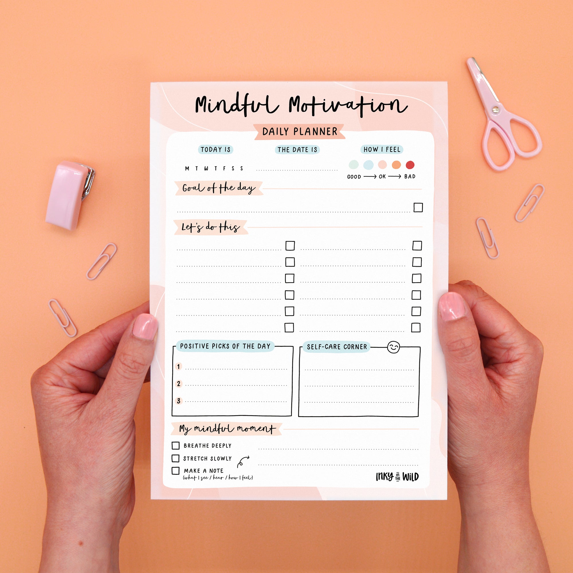 Mindful Motivation Planners – Inky in the Wild