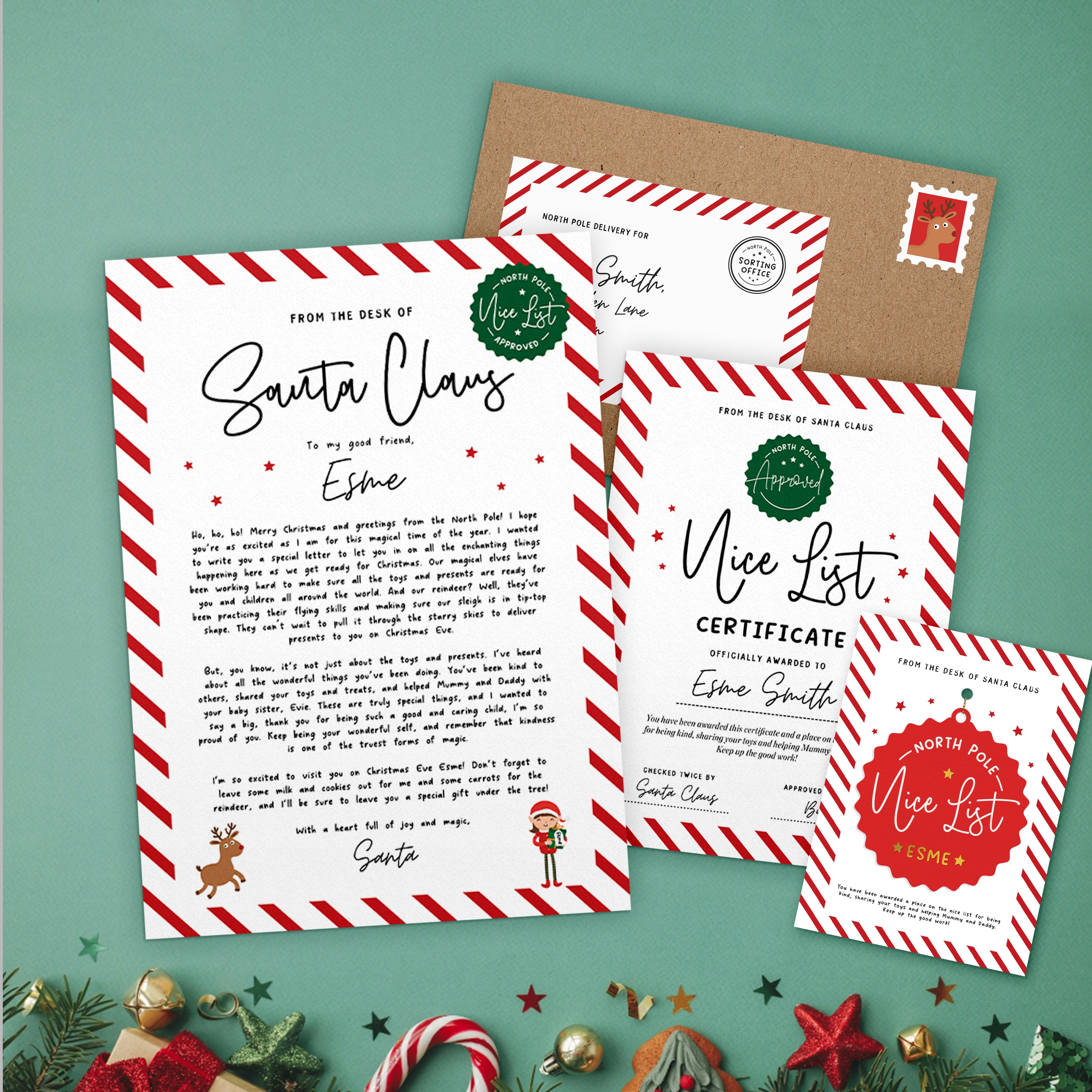 Personalised Letter From Santa Bundle – Inky in the Wild