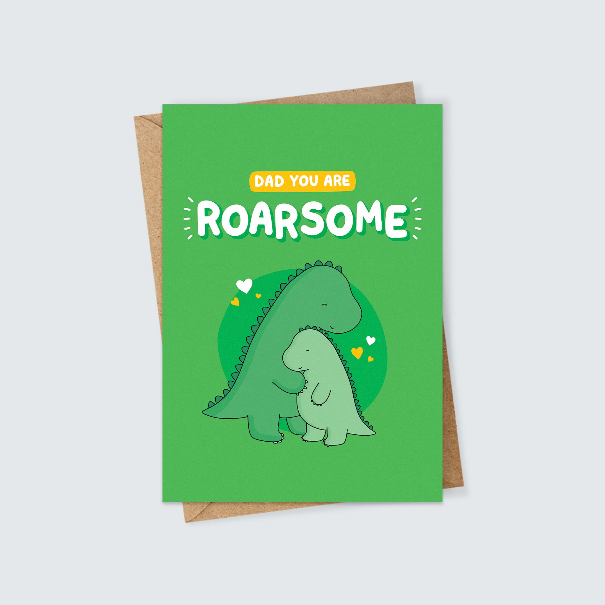 Roarsome Dinosaur Dad Card – Inky in the Wild