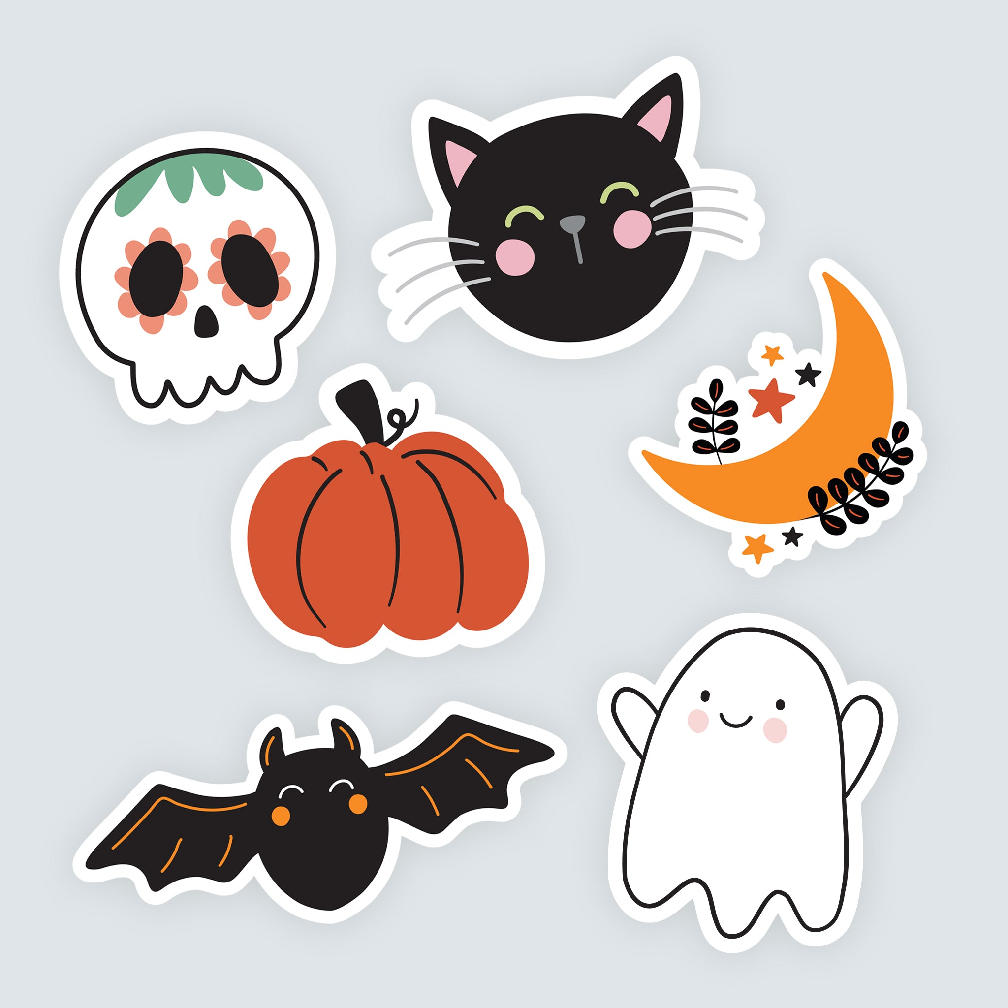Halloween 6-Piece Vinyl Sticker Pack – Inky in the Wild