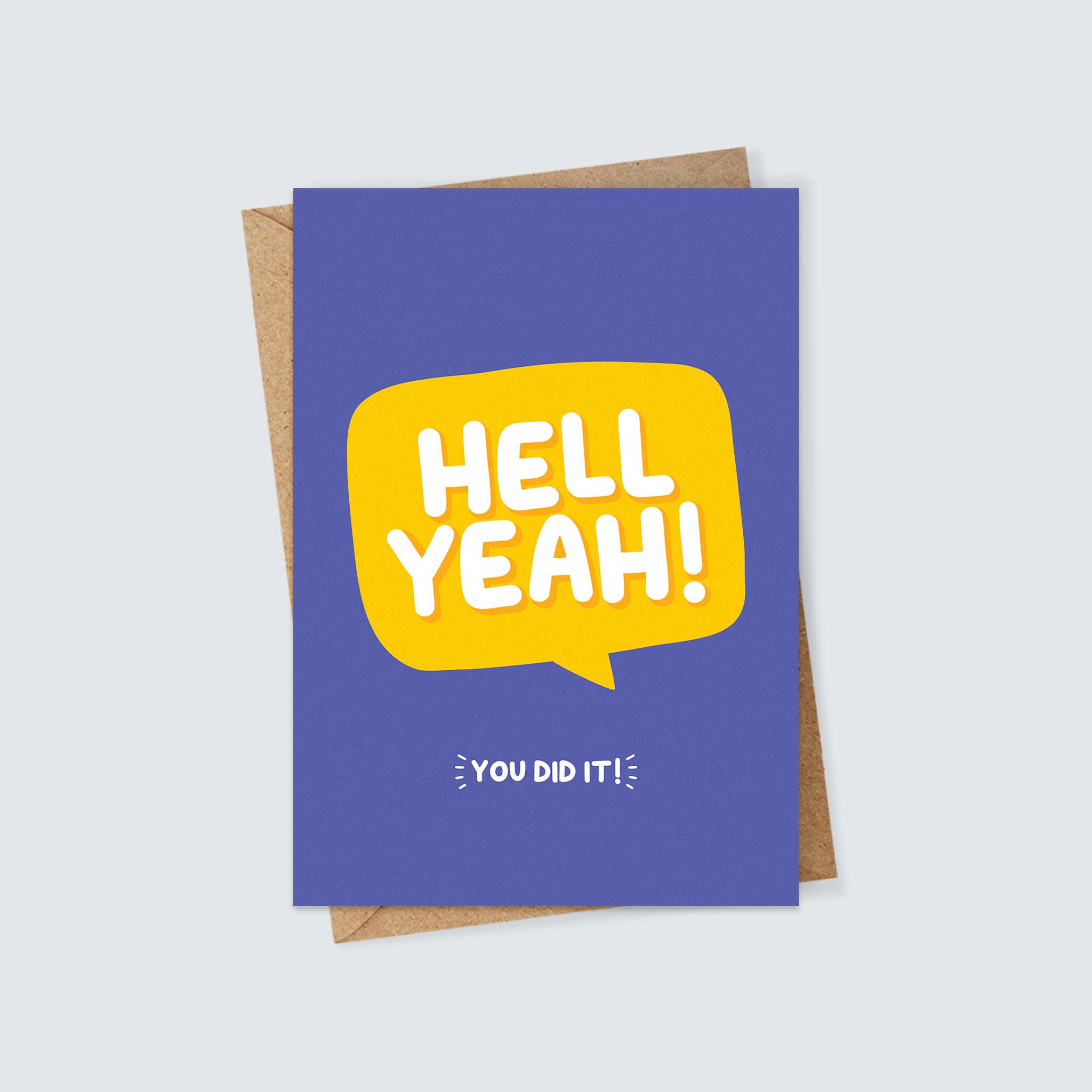 Hell Yeah Congratulations Card – Inky in the Wild