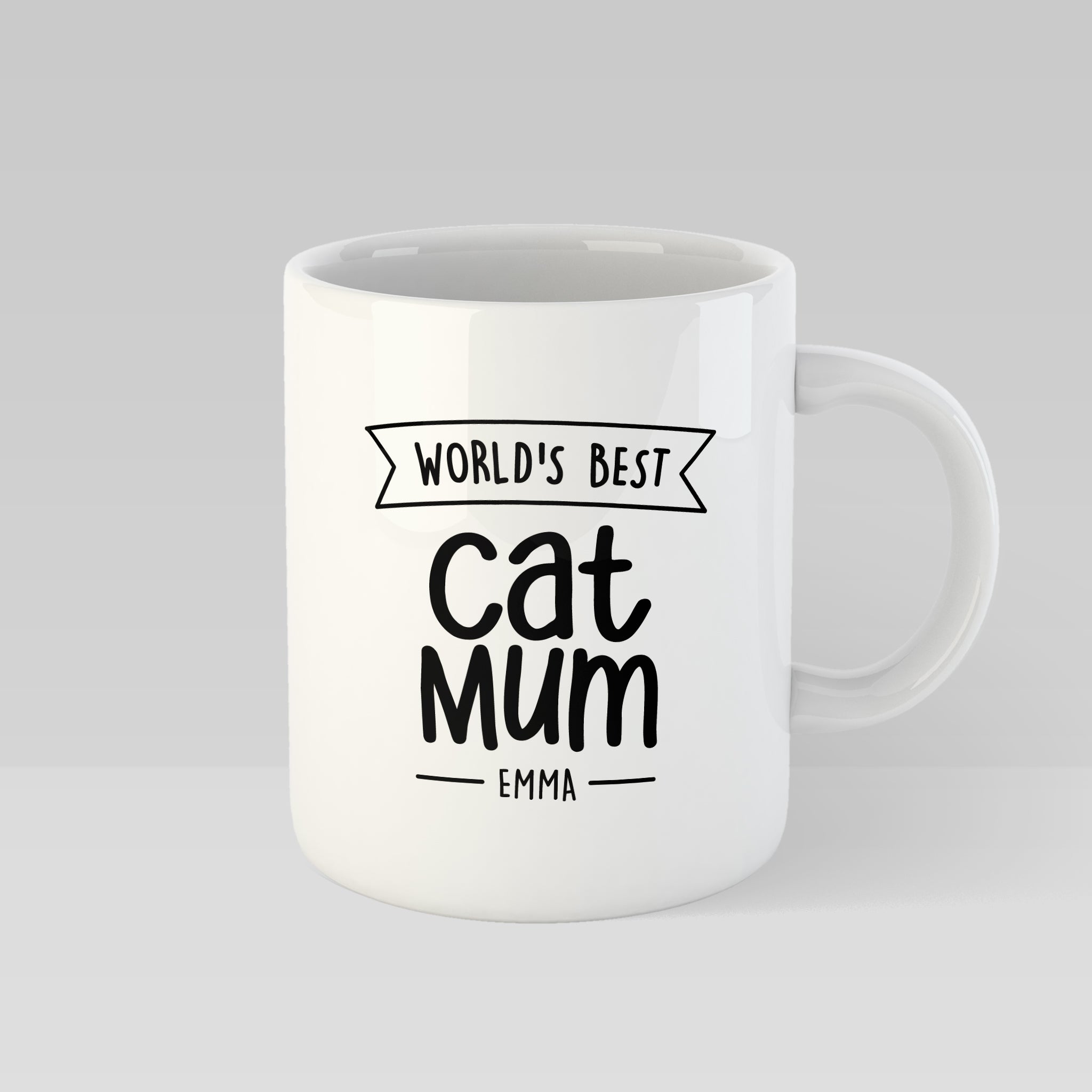 World's Best Cat Mum Personalised Mug – Inky in the Wild